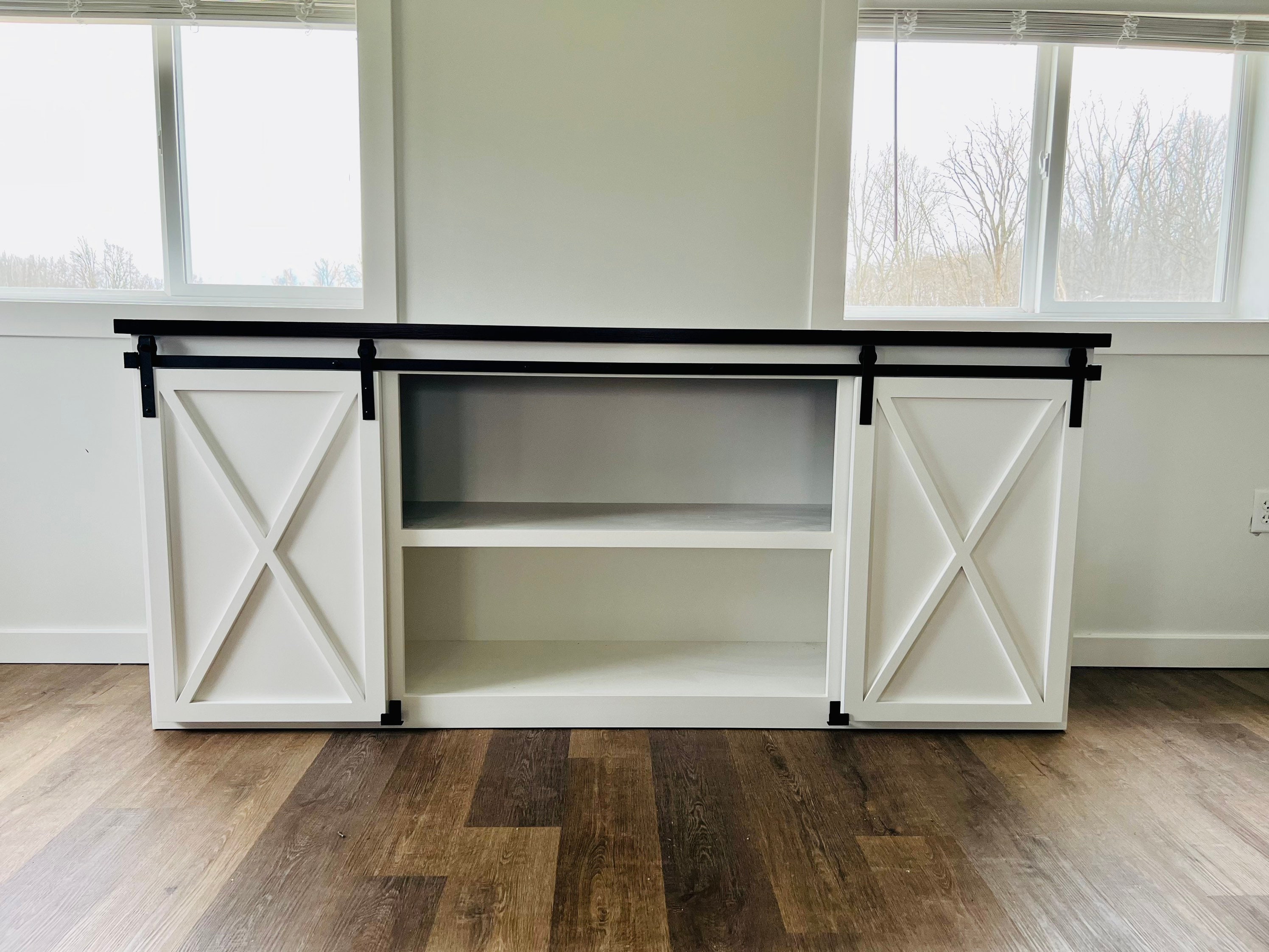 Barn Door Console - Etsy