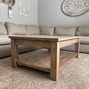 Oak Coffee Table - Etsy