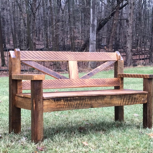 Reclaimed Bench - Etsy