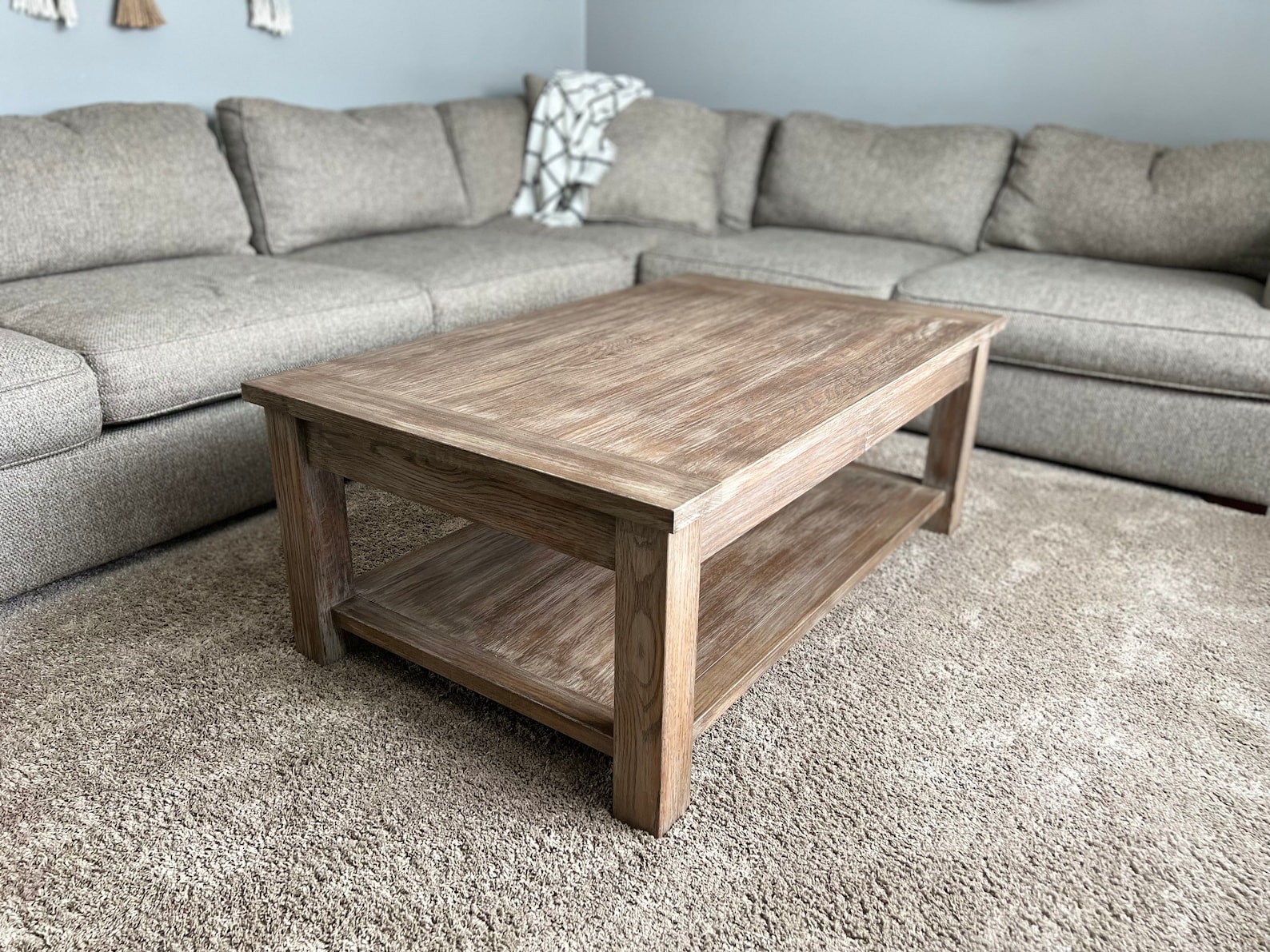 Oak Coffee Table - Etsy