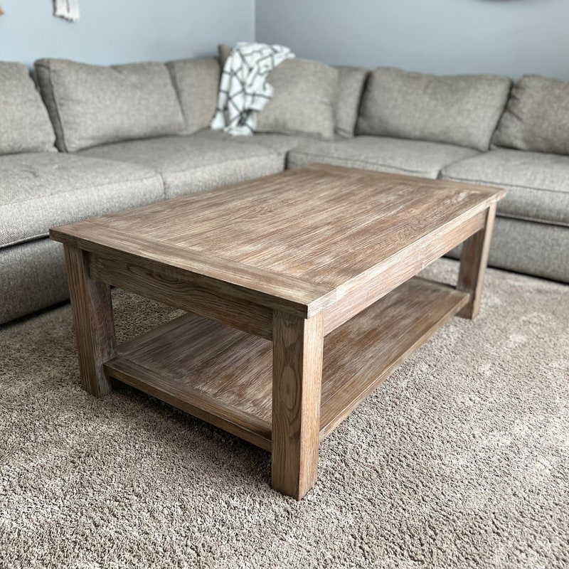Oak Coffee Table - Etsy