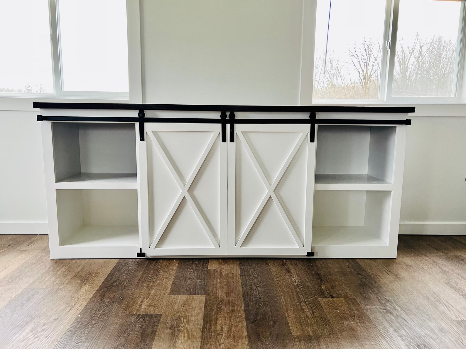 Barn Door Console - Etsy