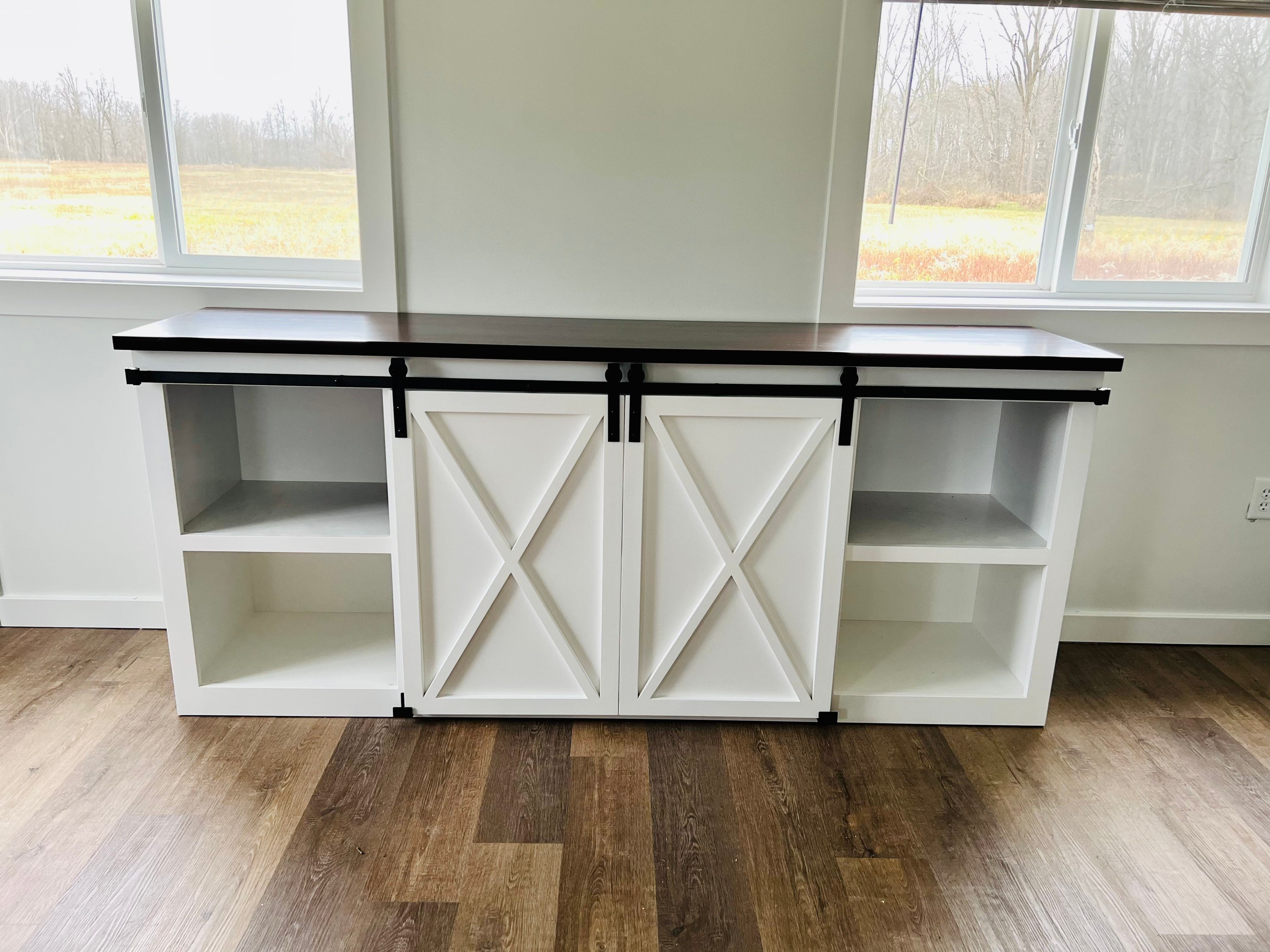 Barn Door Console - Etsy