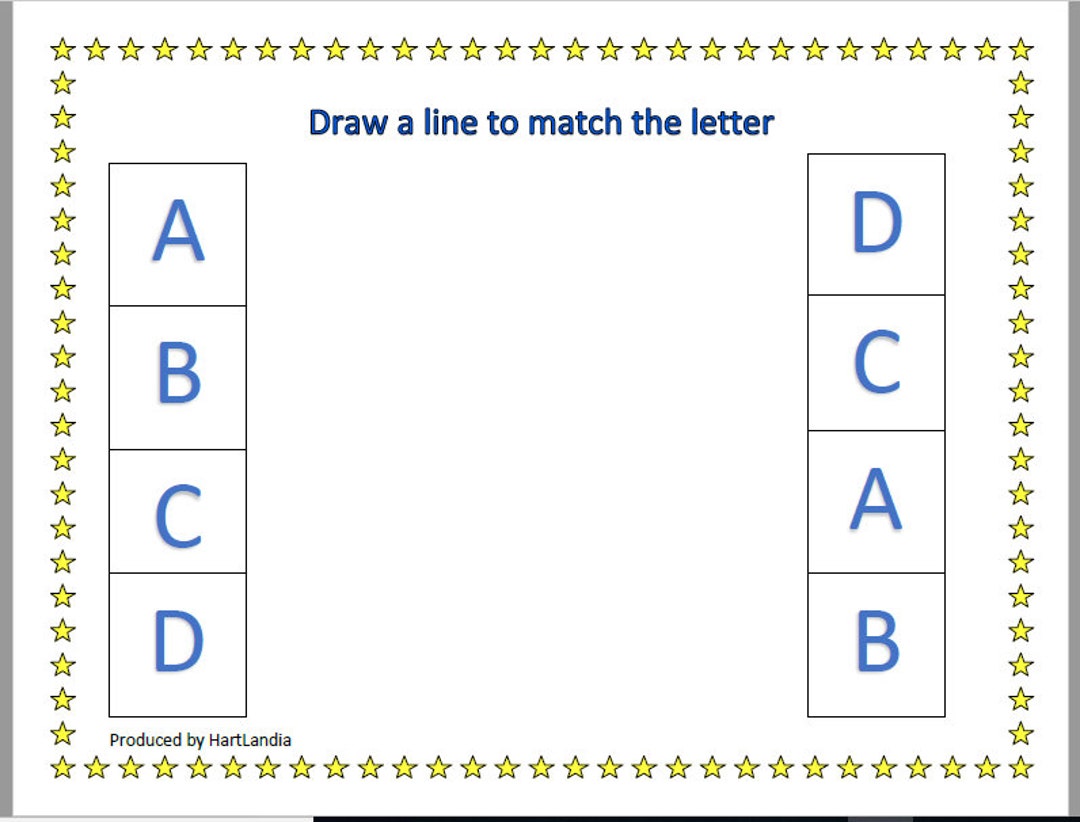 Uppercase Alphabet Matching - Etsy