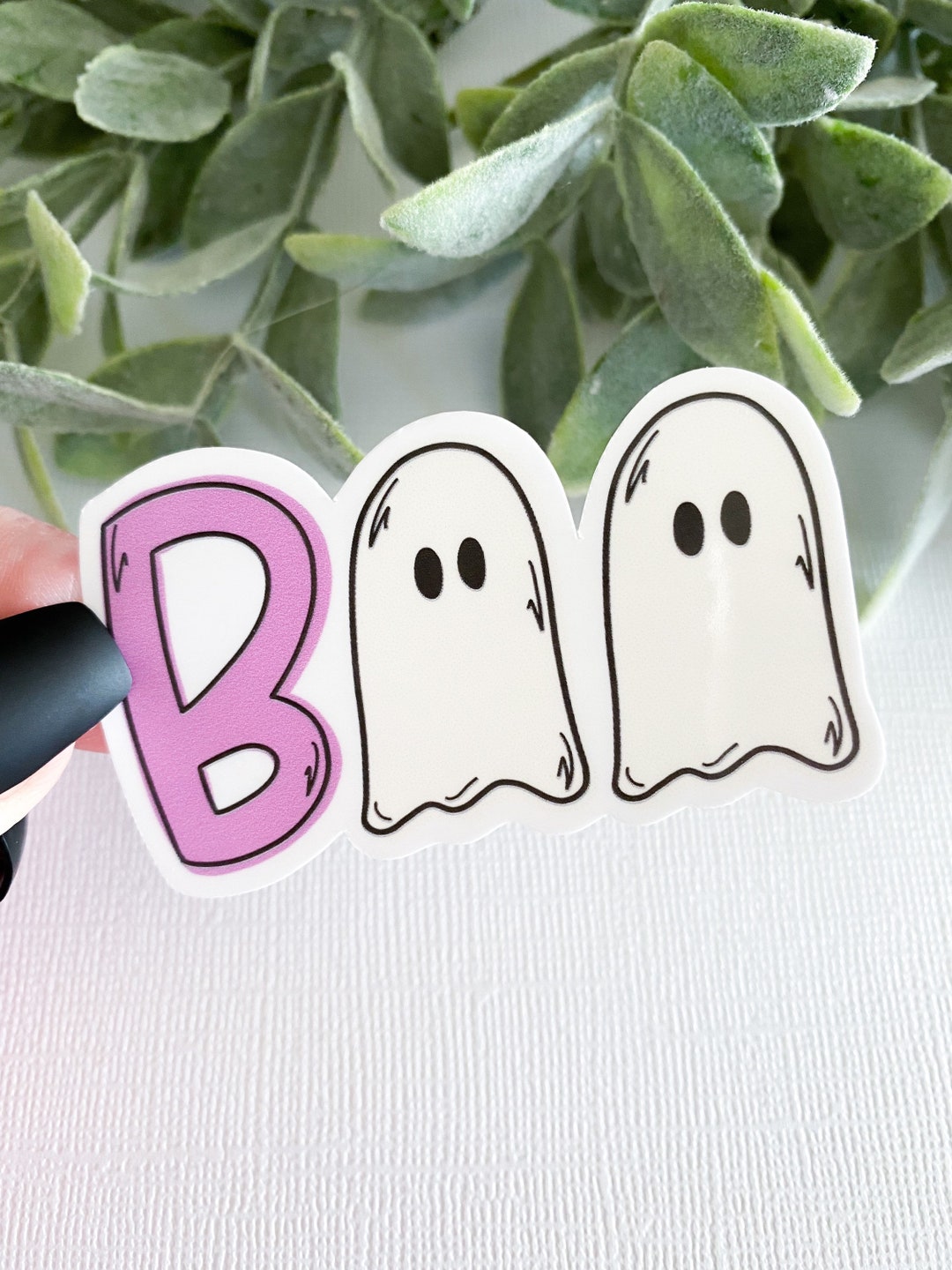Boo Ghost Sticker Halloween Stickers for Water Bottle Cute - Etsy