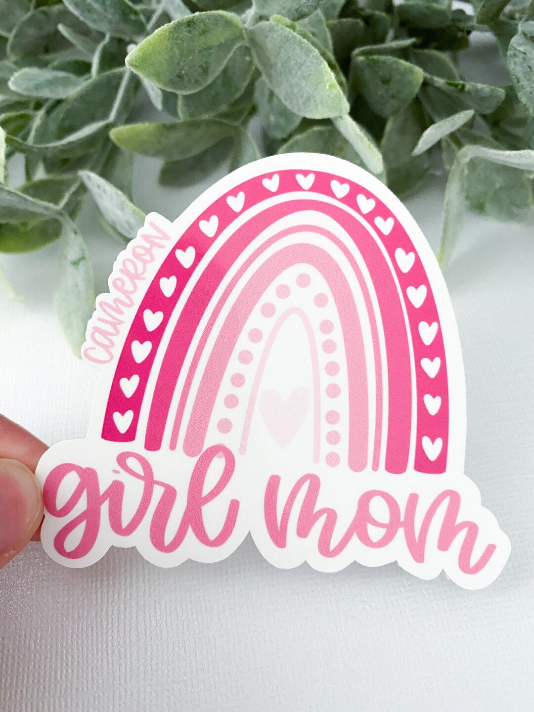 Personalized Girl Mom Sticker Personalized Mom Gift Boho - Etsy