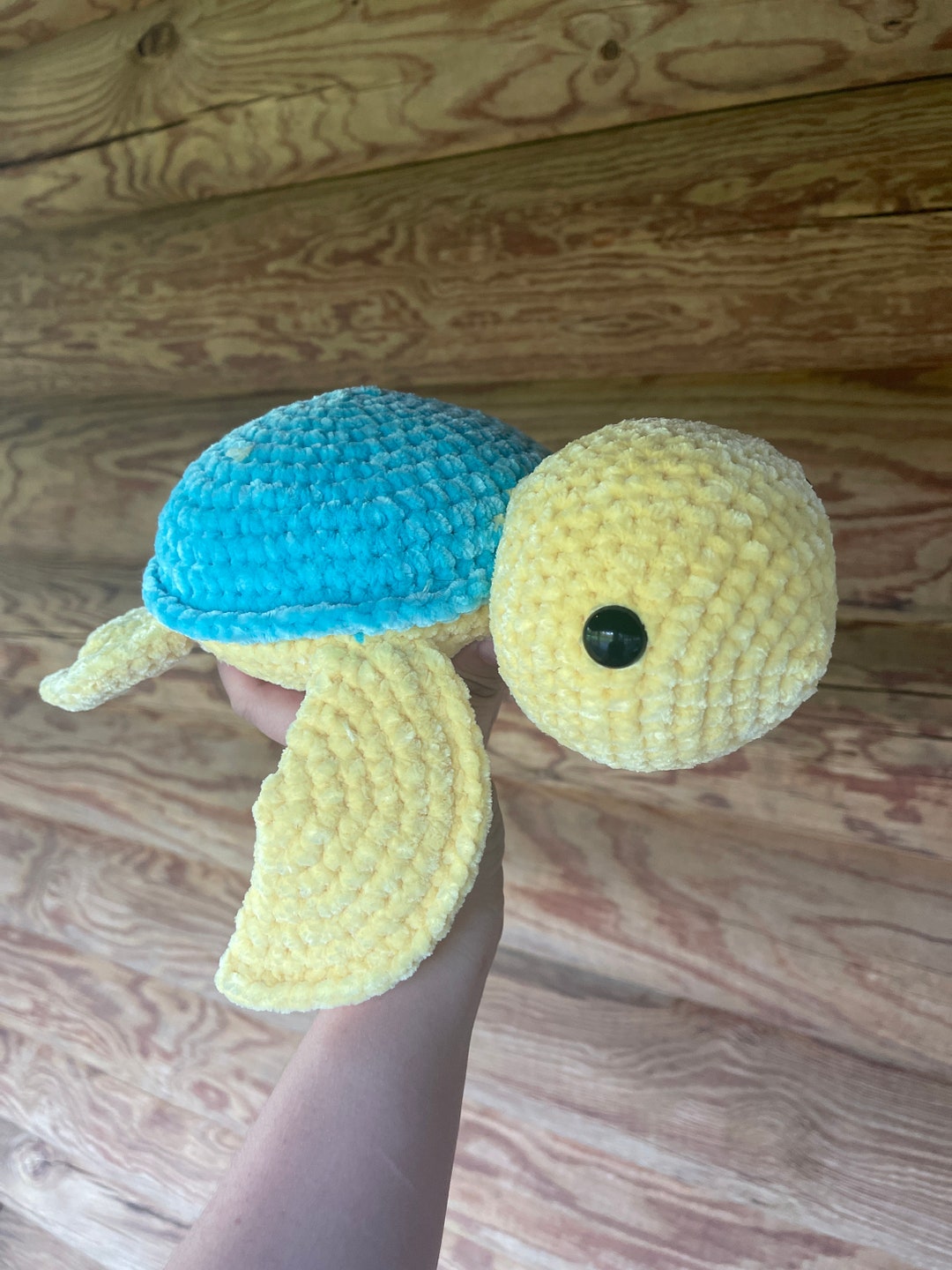Crochet Turtle Plushie LARGE - Etsy