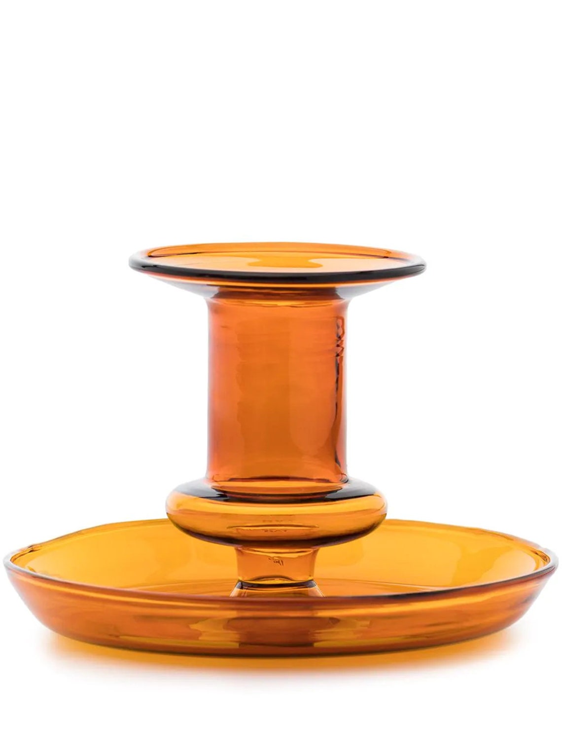 Flared Daffodil Glass Taper Candle Holder in 4 Color Options | Colorful ...