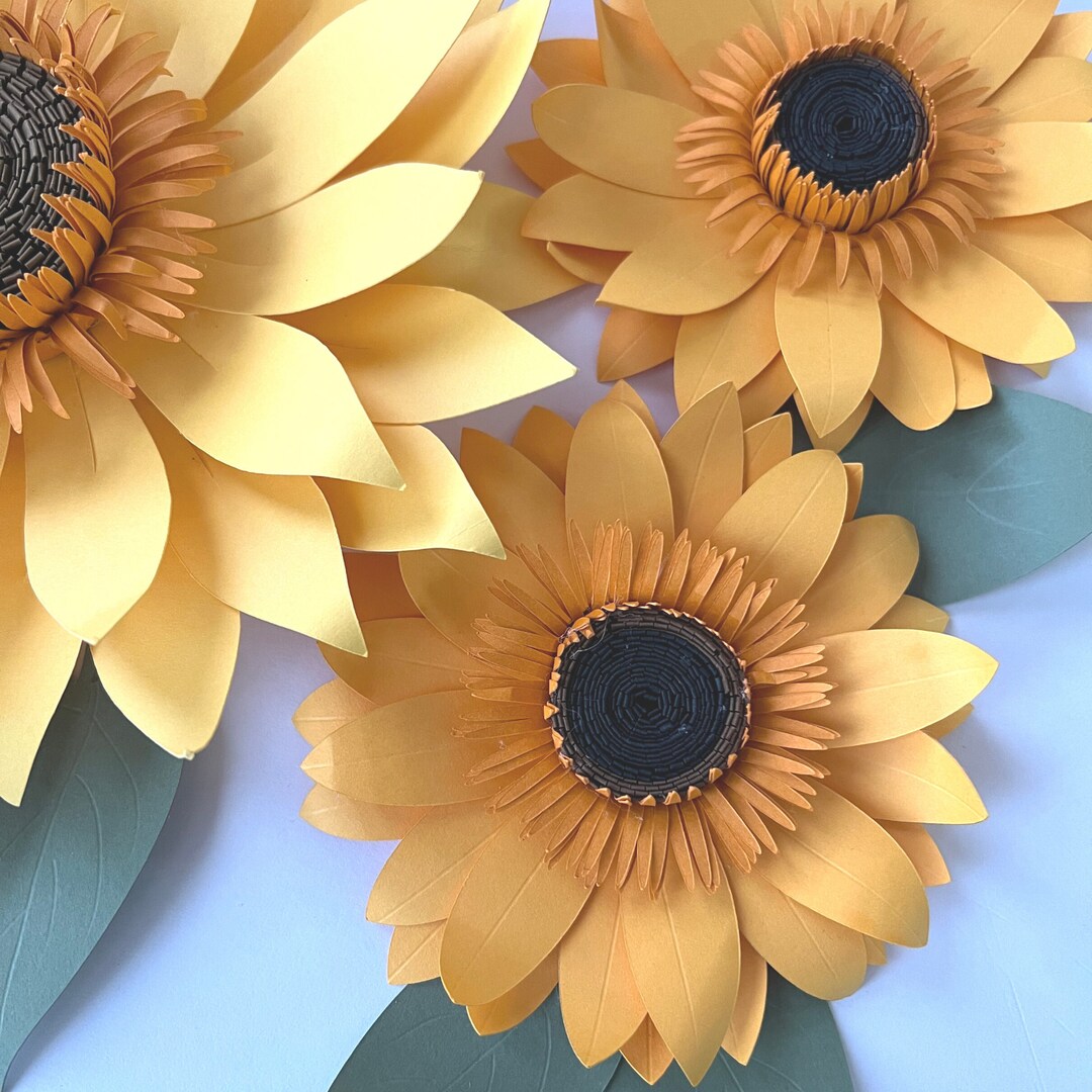 Sunflower SVG | Making Sunflower| Learn to Make Easy Paper Flowers ...