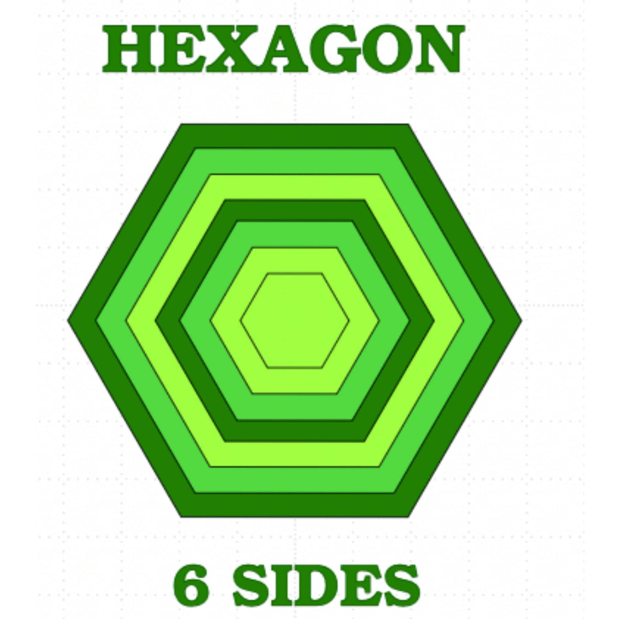 Hexagon Paper Flower Bases 6 Sided Base Hexagon Base DIY - Etsy