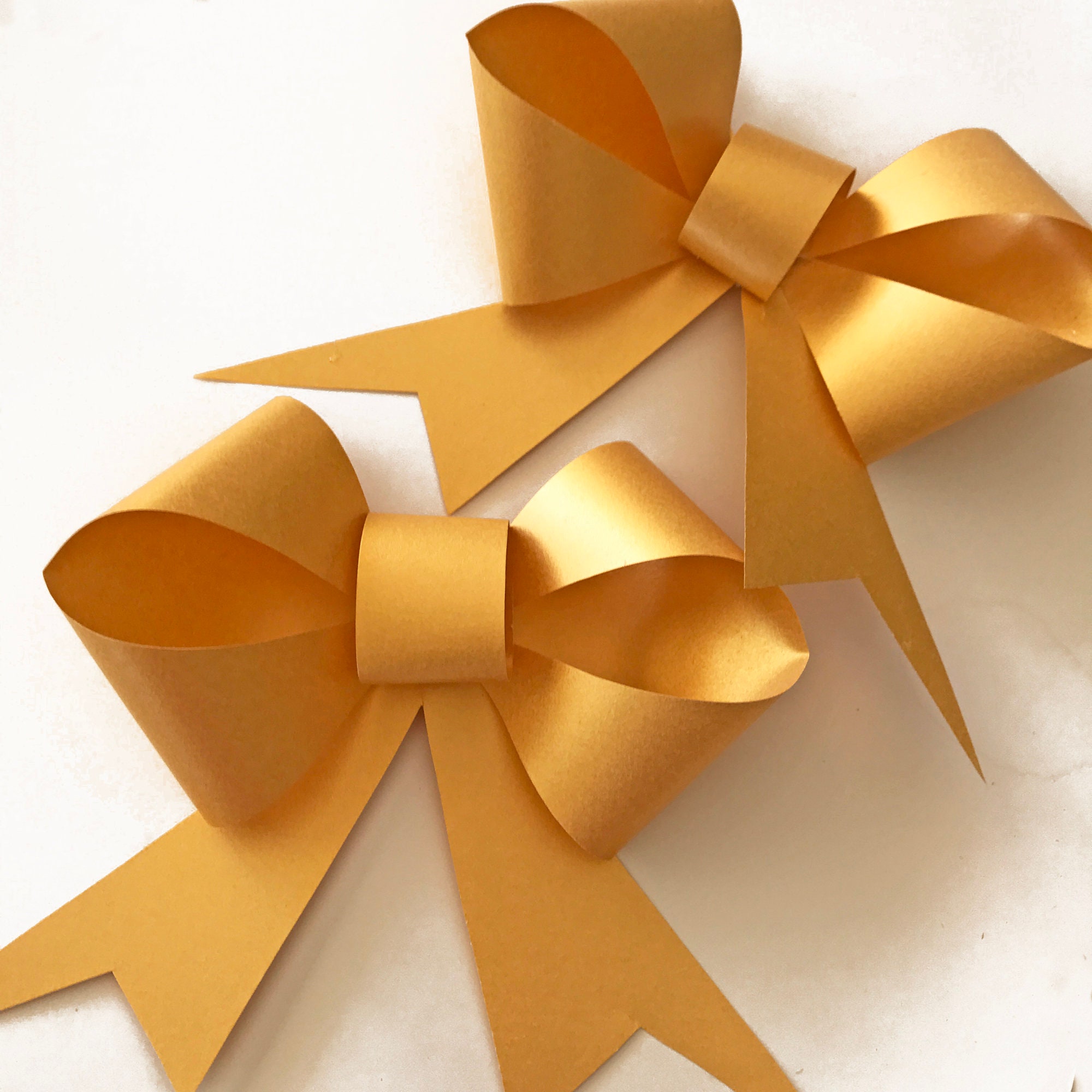 How to Make Paper Bows Quick and Easy Easy Paper Craft - Etsy