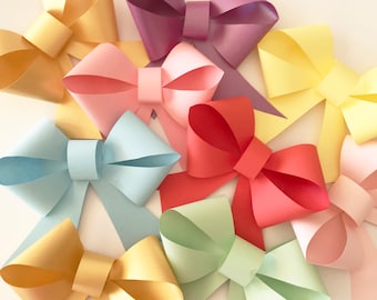 DIY Paper Bows Kit Craft Paper Bows Scrapbooking - Etsy