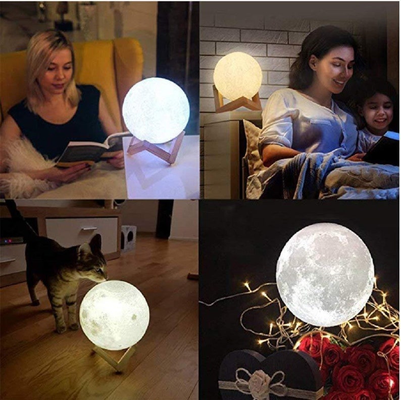 18CM Moon Lamp Customized Gift Valentine Day Gifts Birthday Gift Mother ...