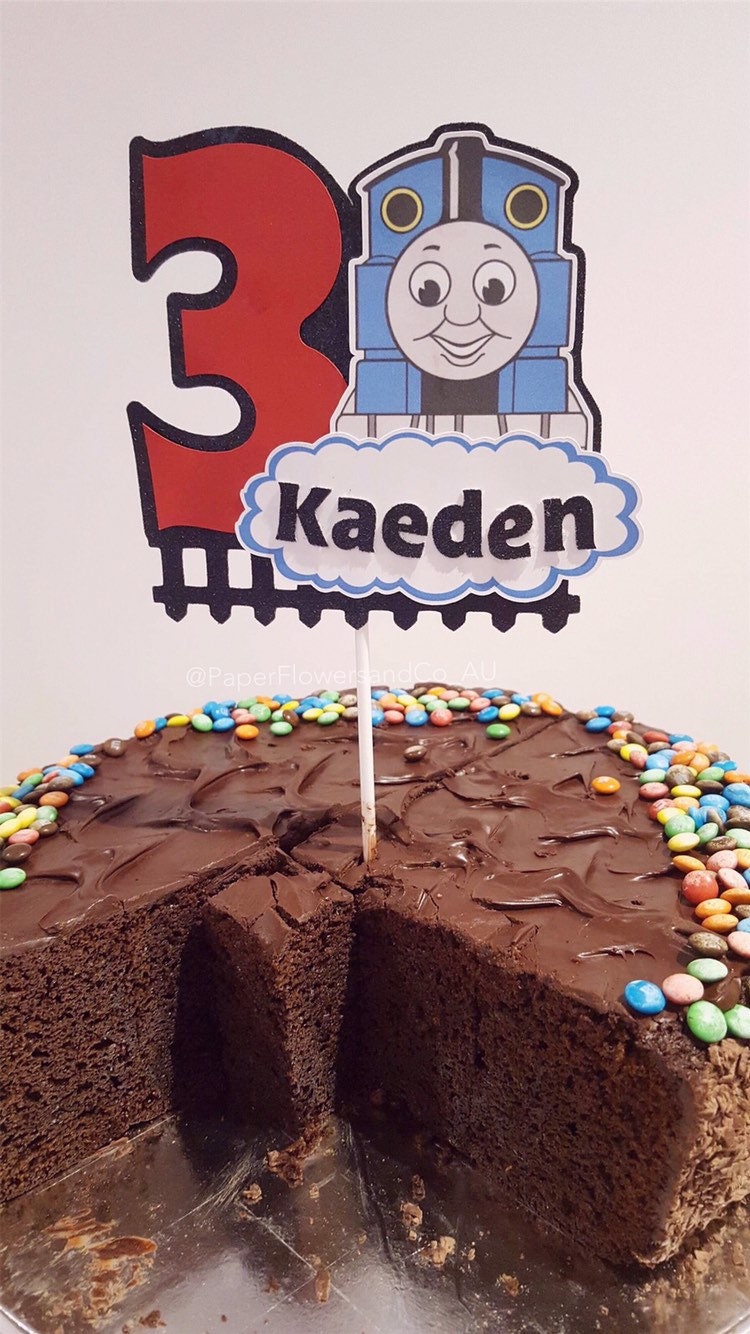 THOMAS the TANK ENGINE Cake Topper Thomas Cake Topper Thomas | Etsy