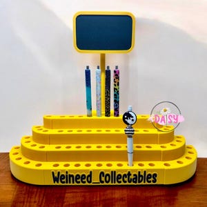 Pen Display W/optional Chalkboard Sign and Personalization - Etsy