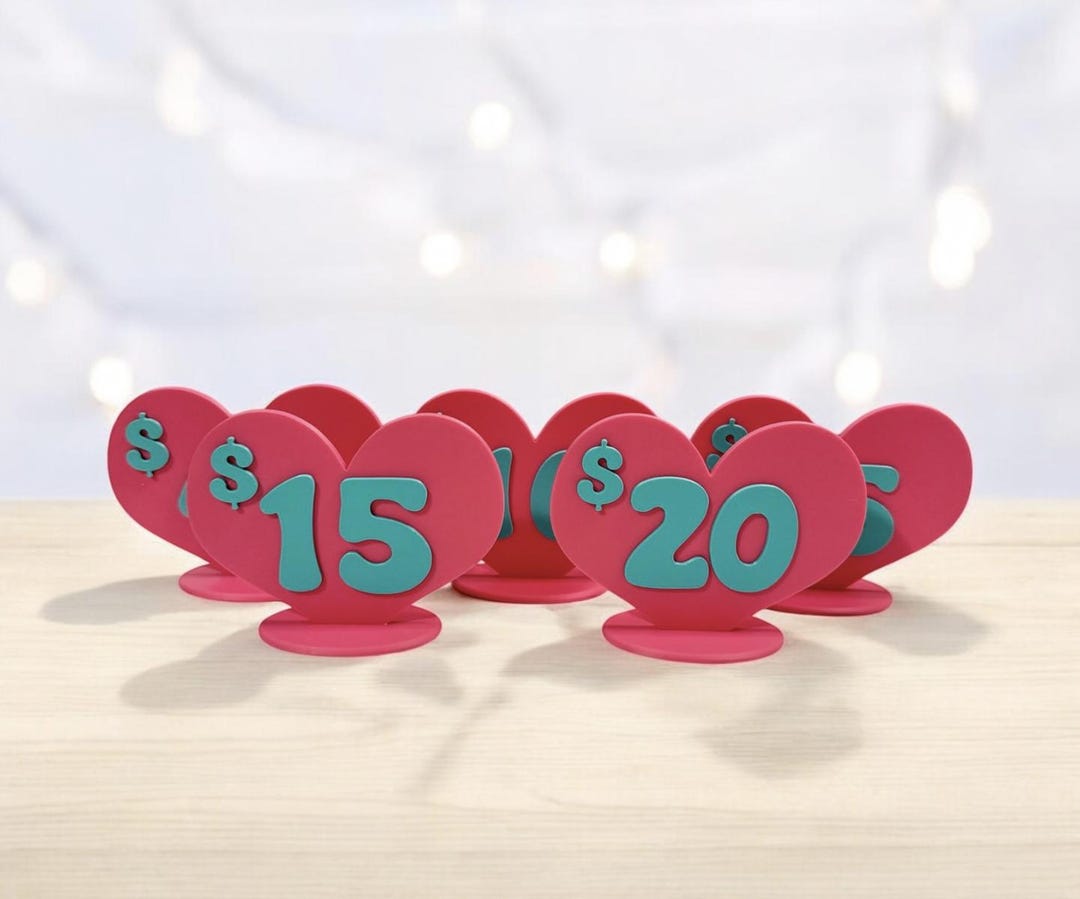 Vendor/store Price Tag Stands - Etsy
