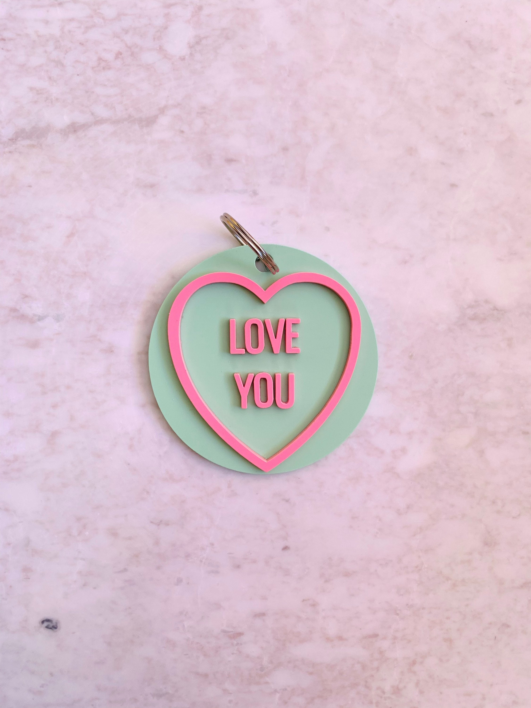 Valentines Keyring Love Note Candy Keychain Gift for Him - Etsy