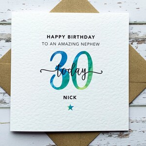 30th birthday card 30th birthday gift for men personalised | Etsy