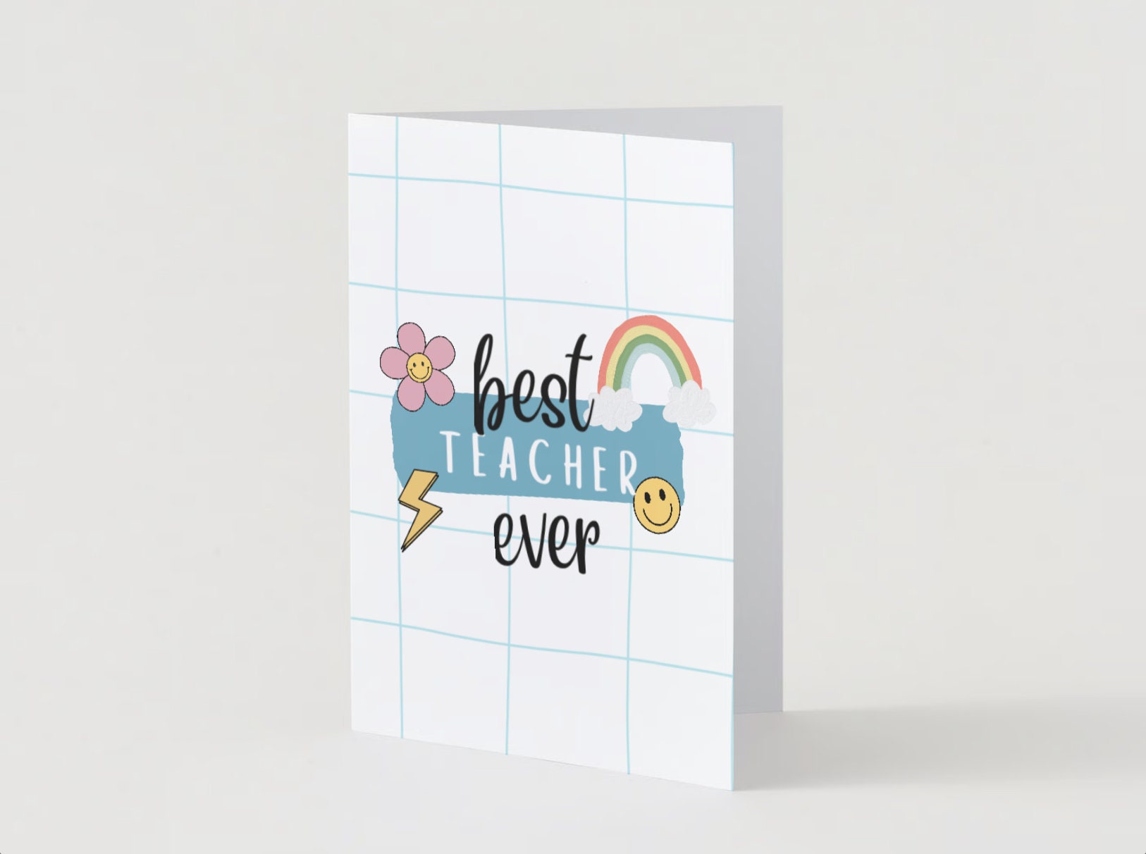 Printable Teacher Appreciation Card Best Teacher Ever Card Card for ...