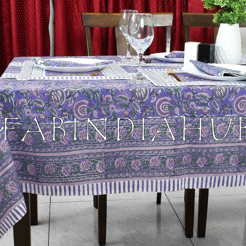 Purple Tablecloth - Etsy