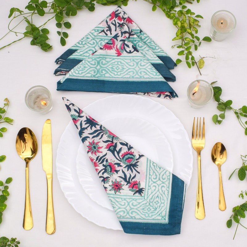 Block Print Napkins - Etsy