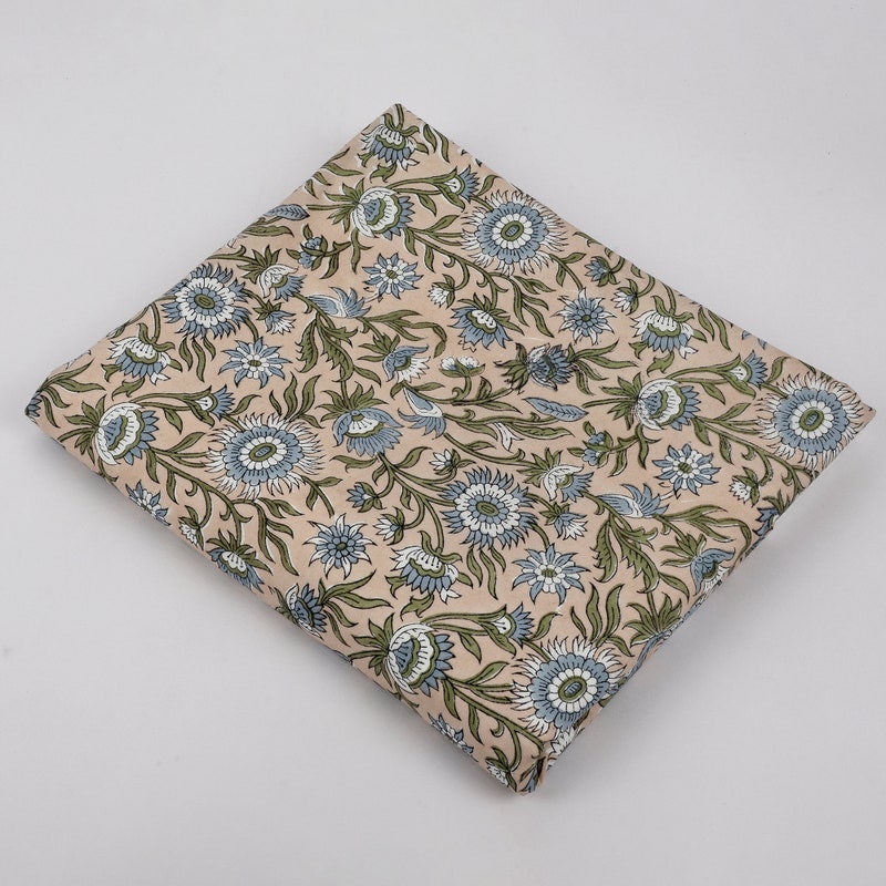 Hand Printed Fabric - Etsy