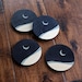 Night Sky Moon Wood Coasters Set | Minimalist Coasters | Desert Vibes ...