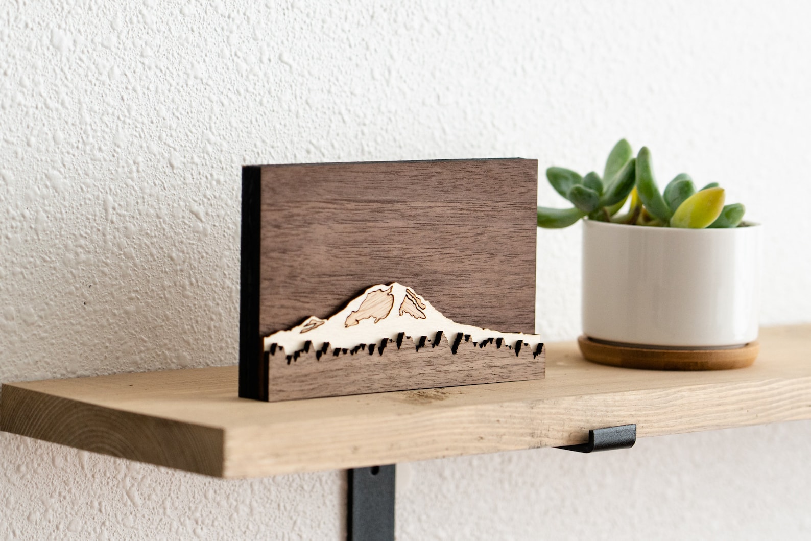 Mt. Rainier Wood Art | Hardwood Wall Art | Mini Rainier National Park ...
