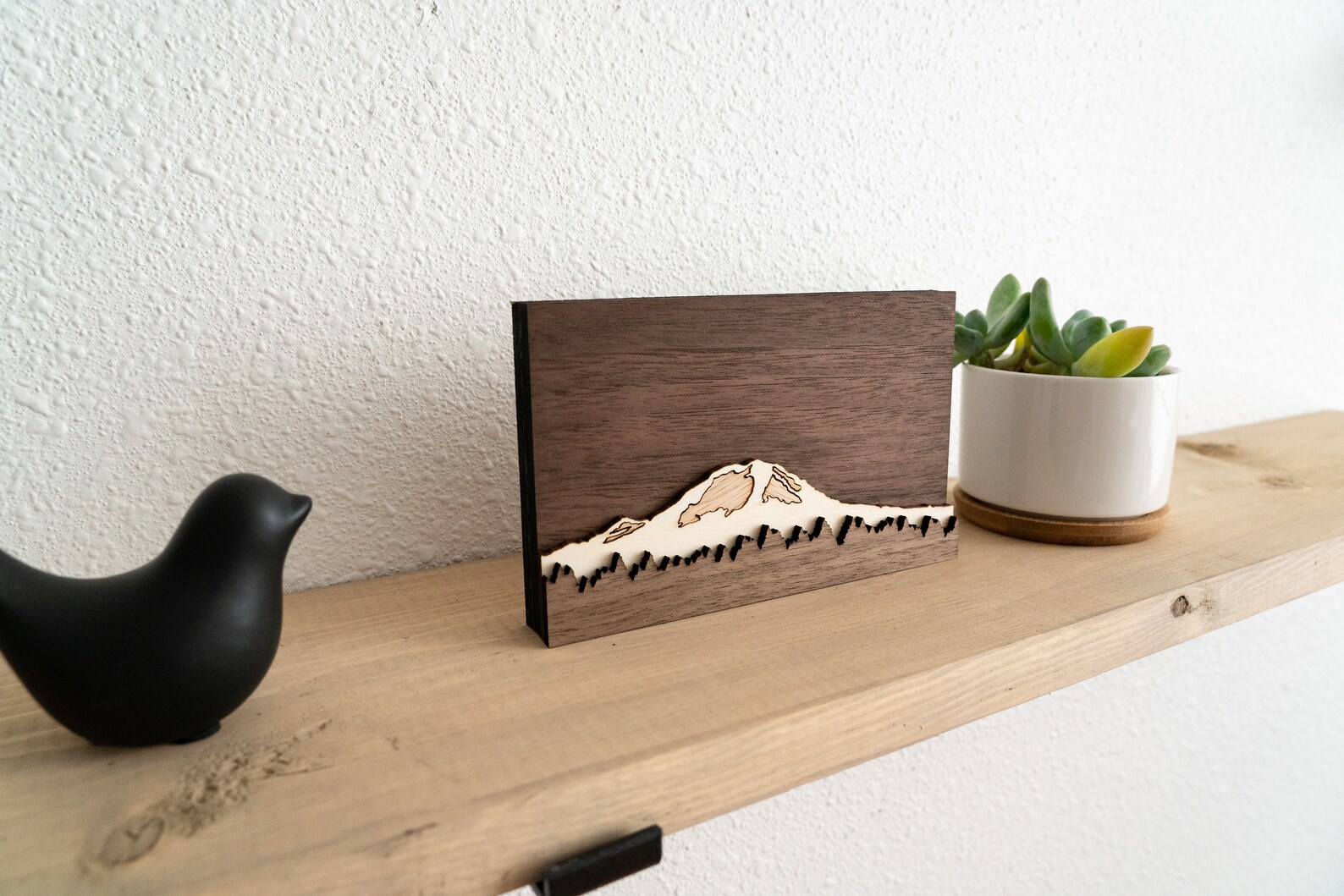 Mt. Rainier Wood Art | Hardwood Wall Art | Mini Rainier National Park ...