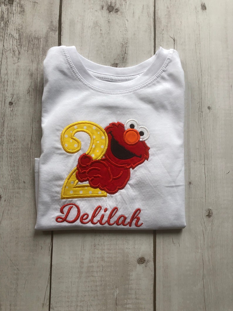 Personalized Elmo Birthday Shirt Boy First Birthday Shirt - Etsy