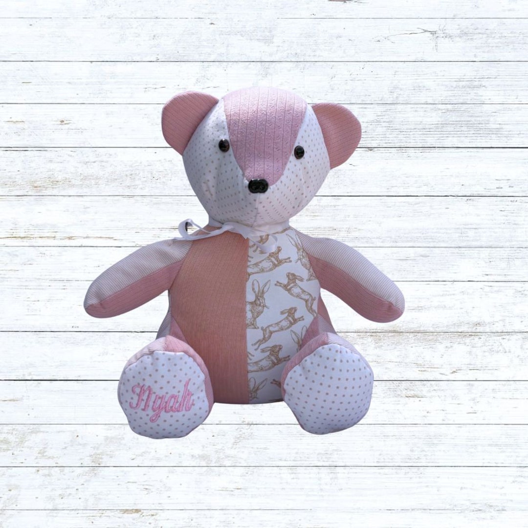 Memory Bear From Baby Clothing, Weighted Bear, Birth Weight Bear, Baby ...