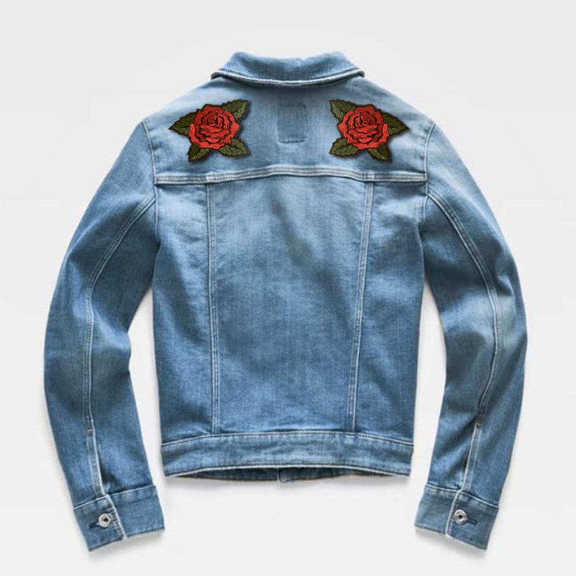 Flower Embroidered Patch Rose Iron on Patch Sew on Patch - Etsy