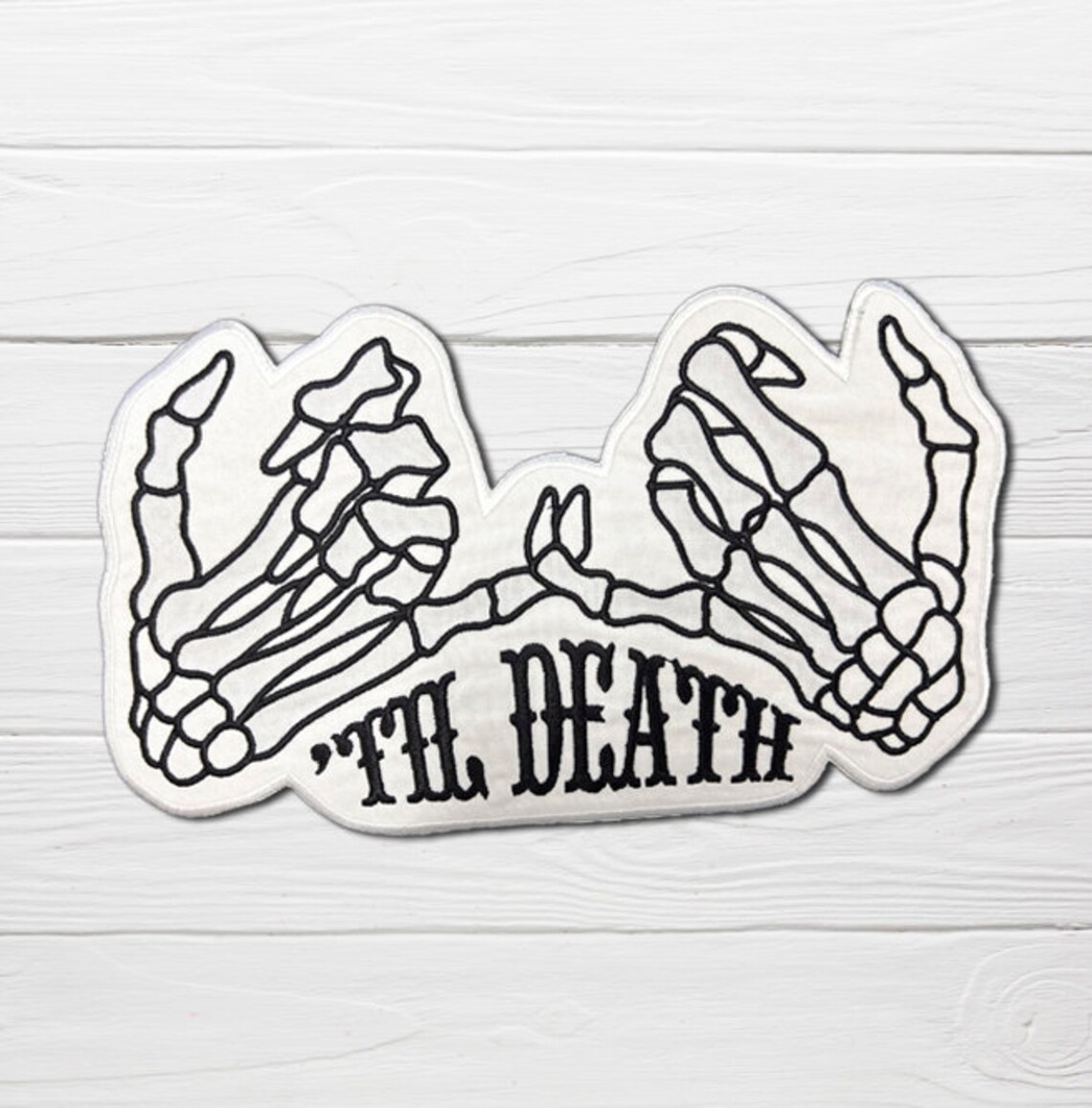 Till Death Iron-on Patch Pinky Promise Embroidered Patch - Etsy