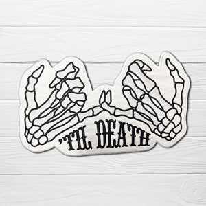 Till Death Iron-on Patch, Pinky Promise Embroidered Patch, Wedding ...
