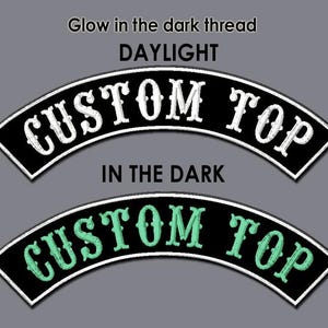 Custom Biker Patch Set, Motorcycle Club Rockers, Iron-on Backpatch ...