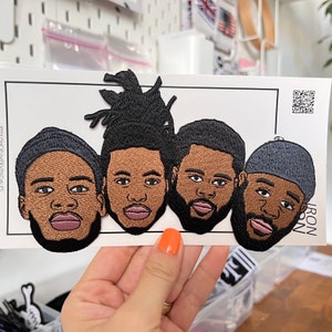 Custom Family Embroidered Patch, Couple Portrait - Etsy