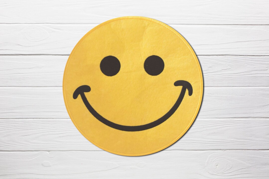 Large Embroidered Smile Face Patch, Iron On, Sew on Patch, Embroidered ...