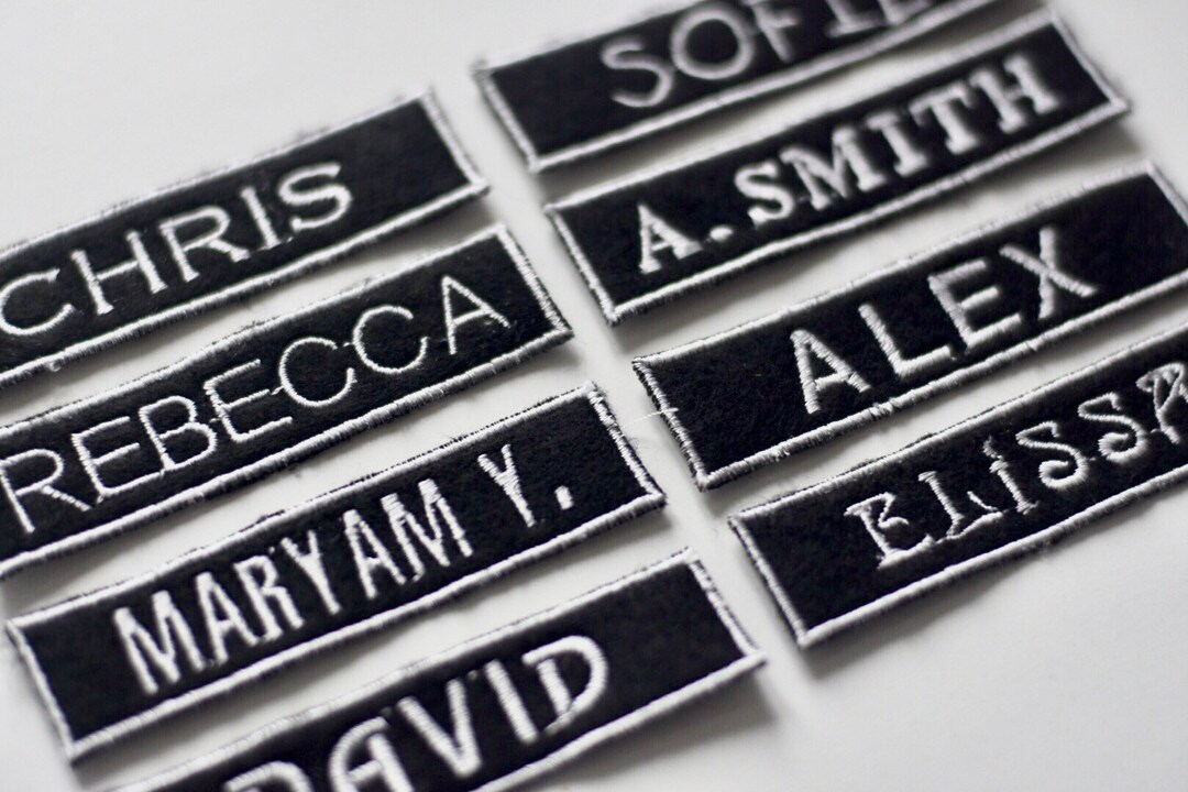 Custom Name Patch, Personalized Patch, Iron on Patch, Dog Name Tag ...