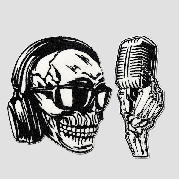 Embroidered Skull Patch - Etsy