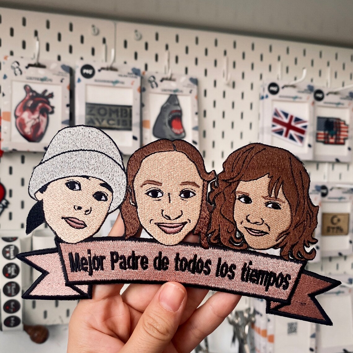 Custom Family Embroidered Patch Couple Portrait | Etsy