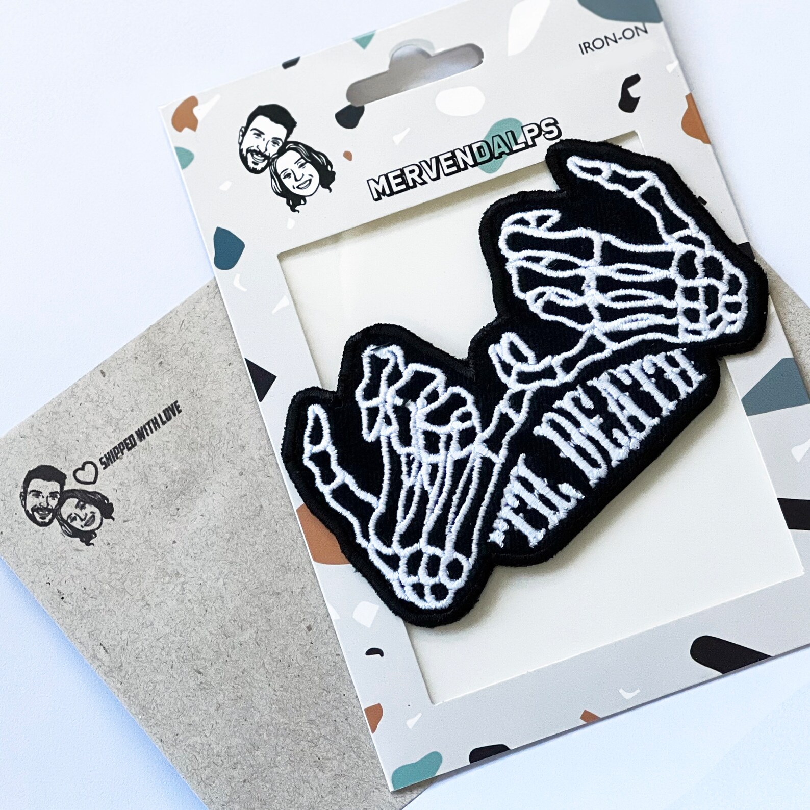 Till Death Skeleton Hand Iron-on Patch, Pinky Promise - Etsy