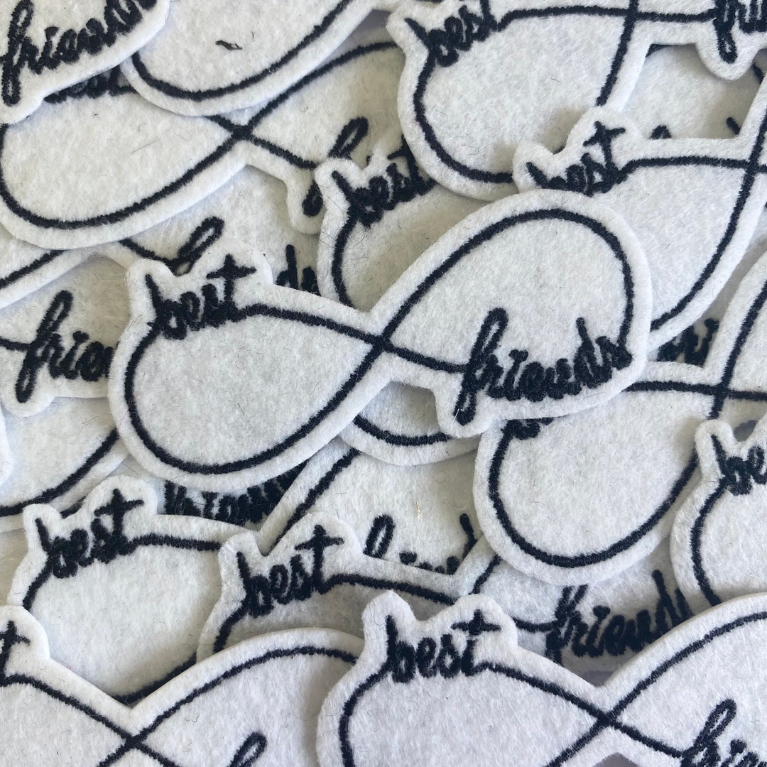 Best Friends Iron-on Patch, Embroidery Patch, BFF ,gift for Friend ...