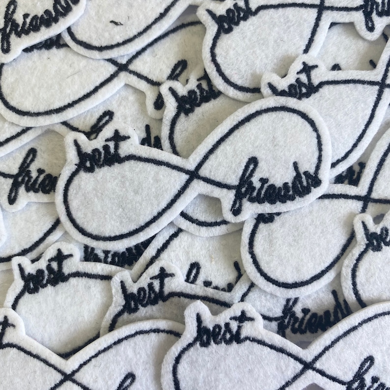 Best Friends Iron-on Patch Embroidery Patch BFF gift for - Etsy