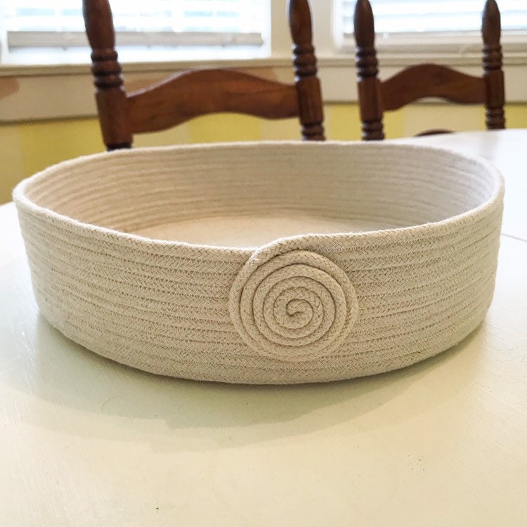 Large Natural Rope Bowl - Etsy
