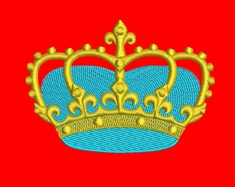 Pattern and Crown Machine Embroidery Design Tested - Etsy