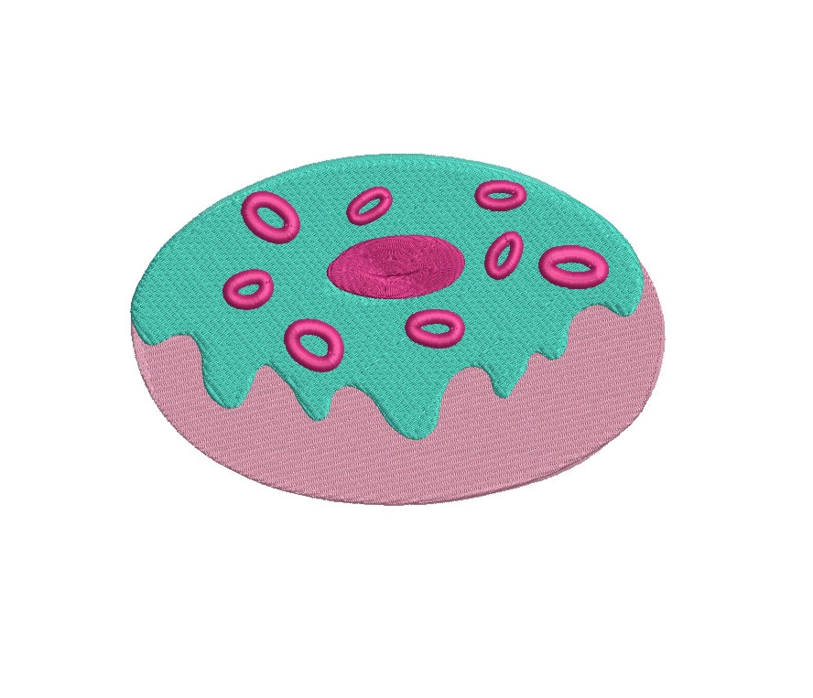 Donut Bright Machine Embroidery Design 6 Sizes Pes Hus | Etsy