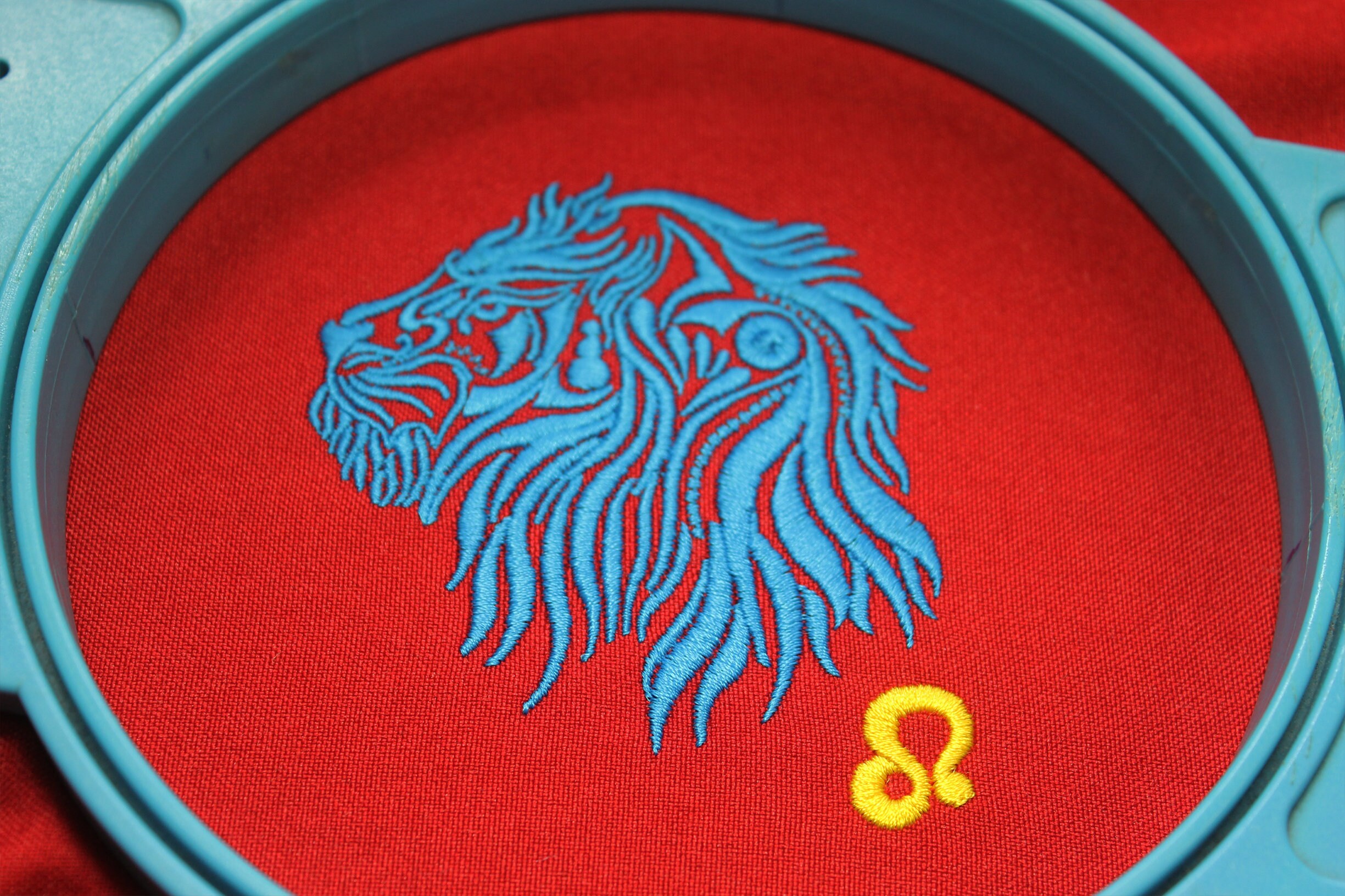 Leo Zodiac Sign Machine Embroidery Design 3 Sizes Pes - Etsy
