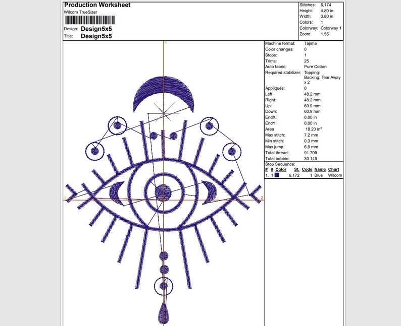 Esoteric Eye Machine Embroidery Design 4 Sizes Spiritual - Etsy