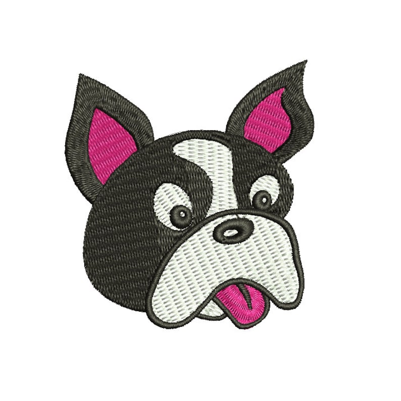Dog Face Embroidery Design 6 Sizes - Etsy