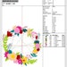 Flowers Wreath Machine Embroidery Design 3 Sizes - Etsy